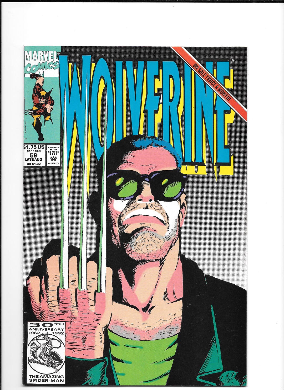 Wolverine #59! 1992! Jubilee! X-men! Terminator Homage Cover! - Etsy