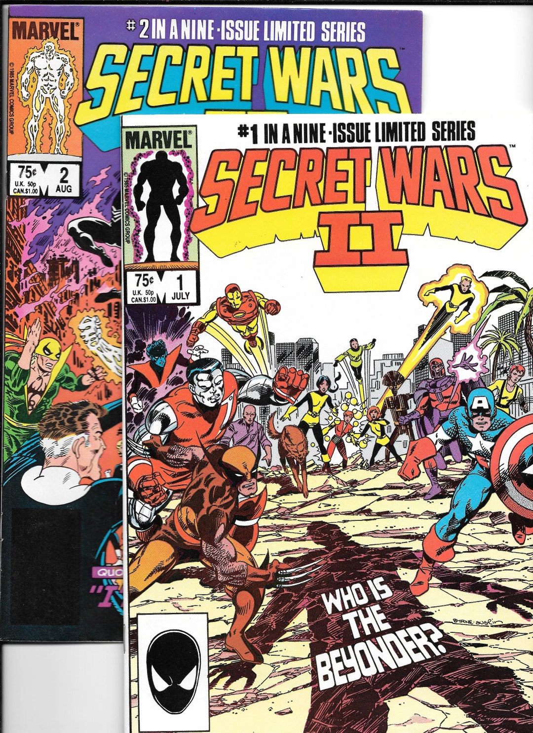 Secret Wars II Comic #1 & 2, Avengers, X-men, Beyonder - Etsy