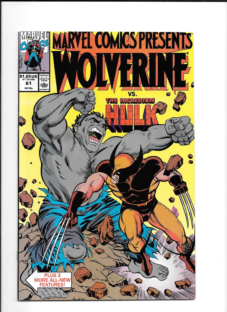 Marvel Comics Presents #61! 1990! Wolverine Vs Hulk! Dr. Strange ...