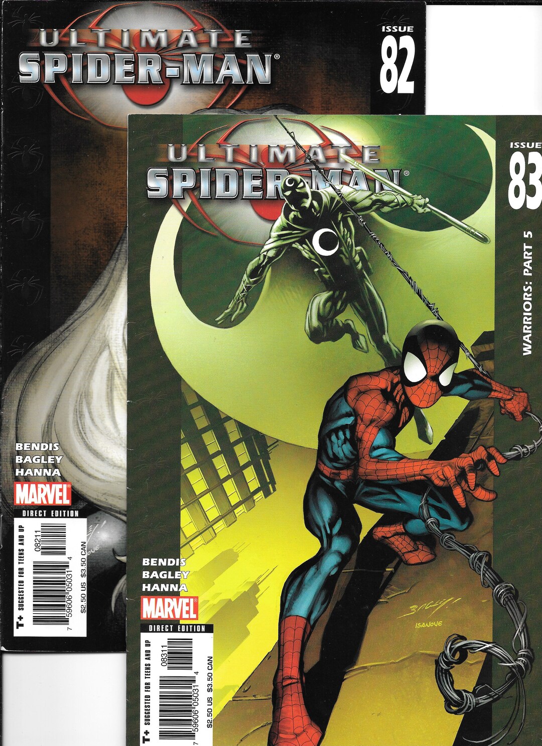 Ultimate Spider-man #82 & 83 Comic Book: Moon Knight, Black Cat ...