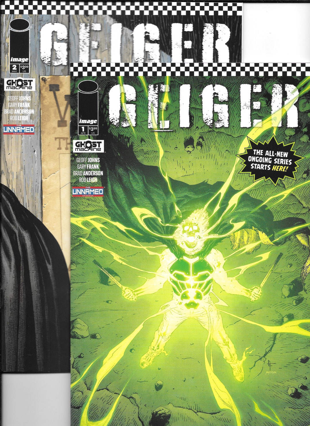 Geiger #1 and 2! the Glowing Man! Barney Two-headed Dog! the Electrician! Geoff Johns Script ...