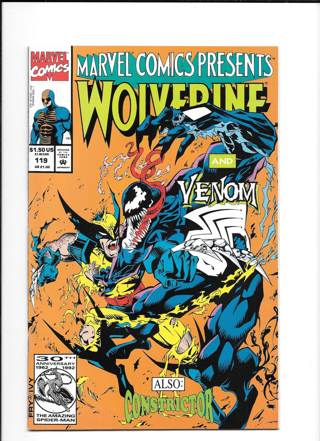 Marvel Comics Presents #119! 1992! Wolverine Vs Venom! Ghost Rider ...