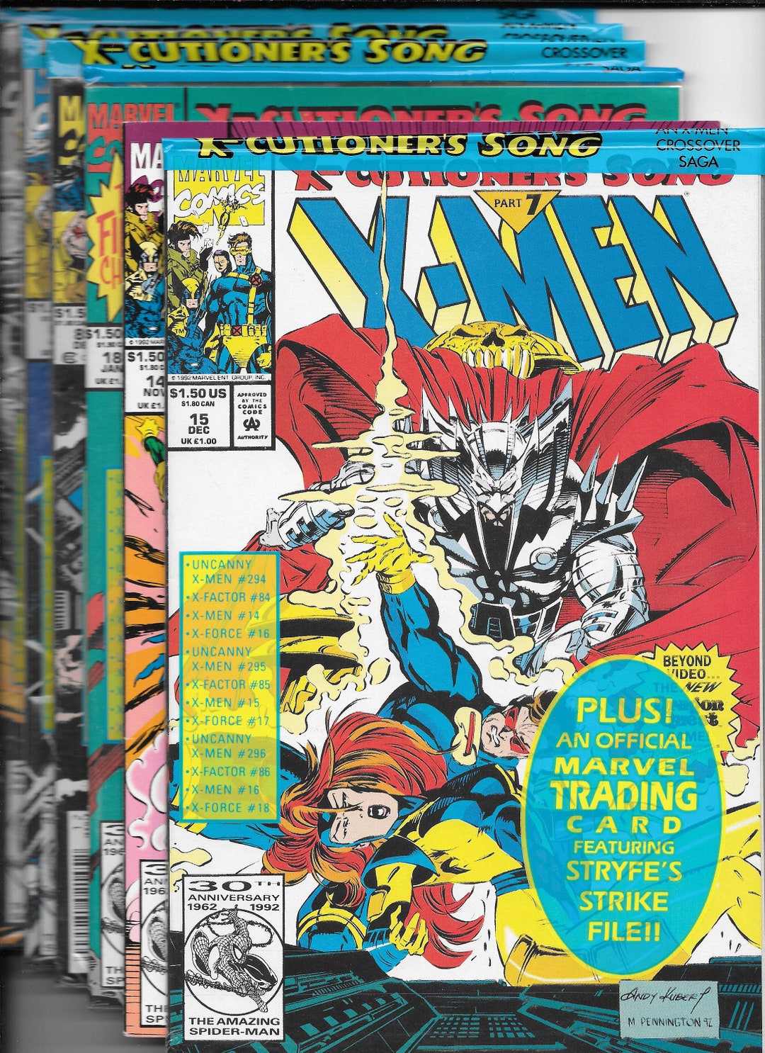X-men 14 15 X-force 18 X-factor 84-86 6 X-men Comics X-cutioner's Song ...