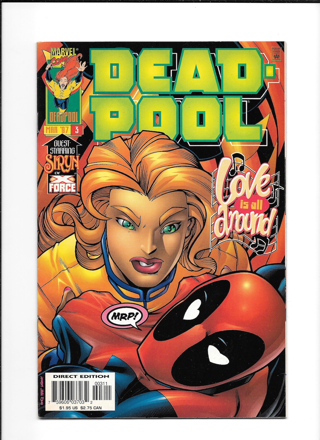 Deadpool #3! 1997! Siryn! Deadpool and Wolverine Movie! 4th Wall ...