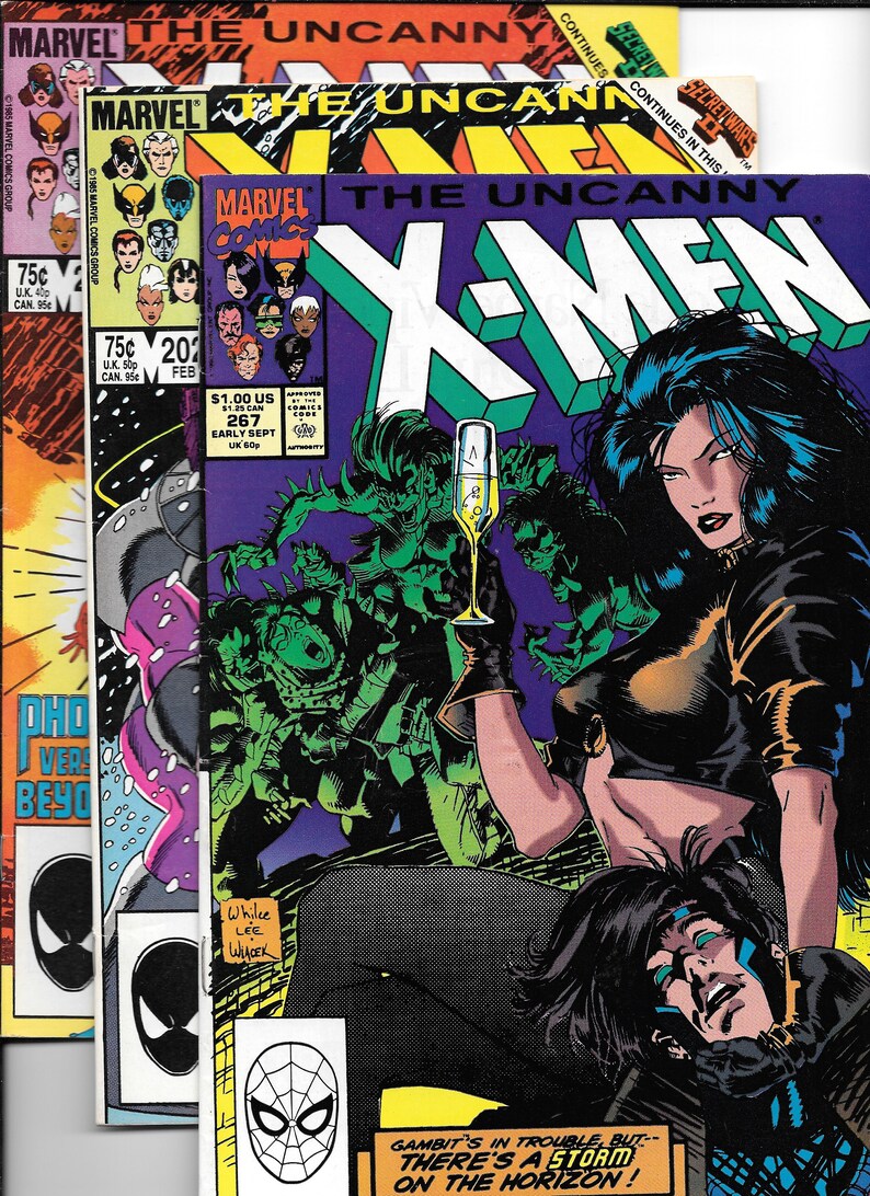 Uncanny X-men 202, 203 and 267 2nd Gambit Sentinels Phoenix Vs Beyonder ...