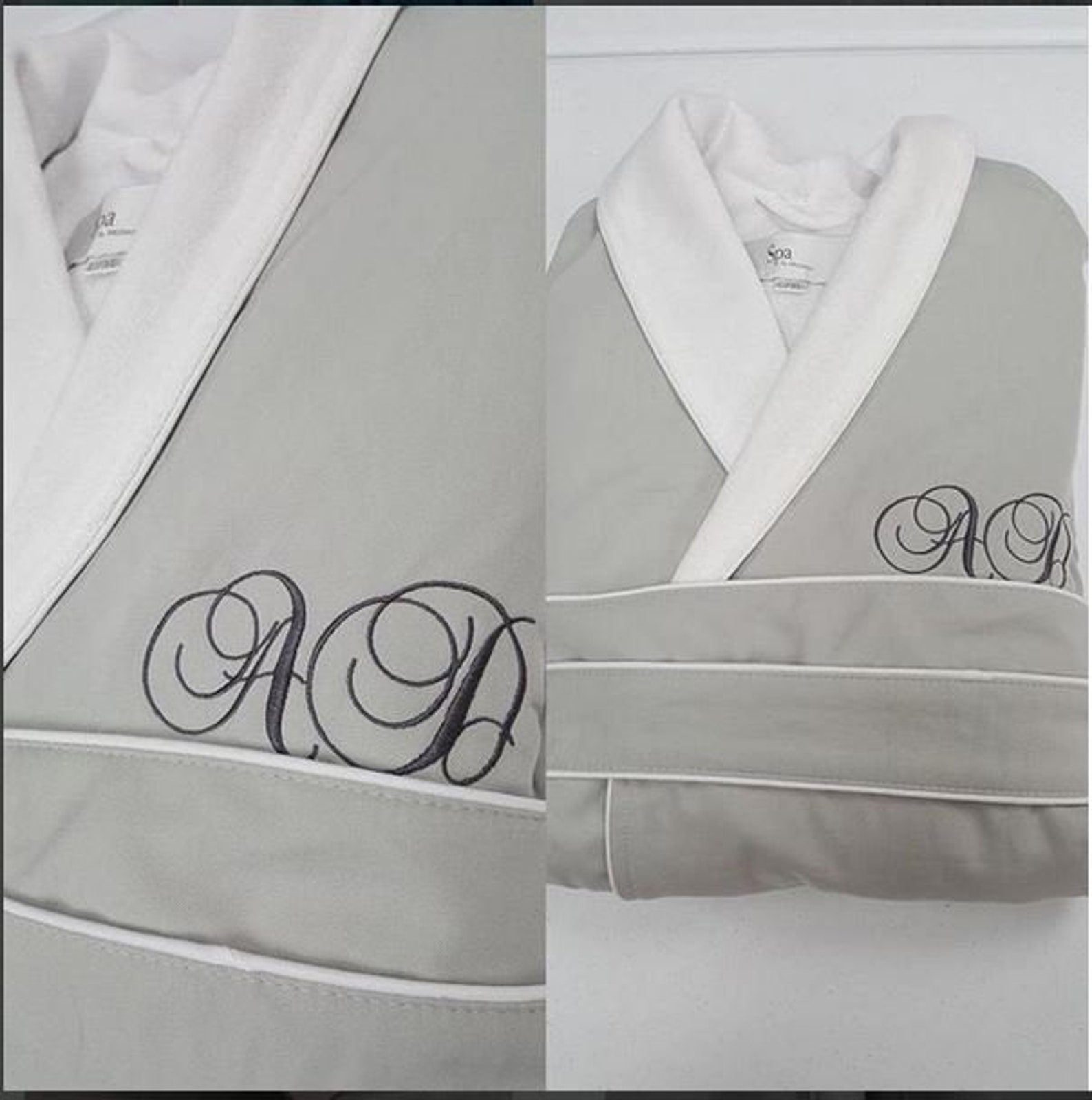 Personalized Luxury SPA Robe for Wedding Anniversary - Etsy
