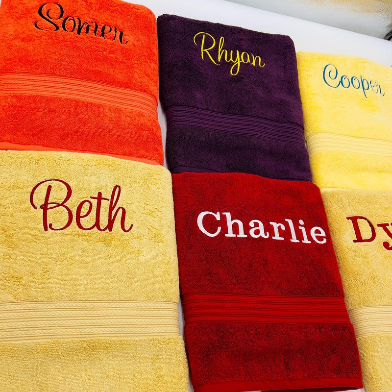 Bright Color Beach Towels - Etsy