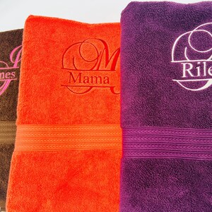 Personalized Bath Sheet, 34x66 100% Cotton, Customized Gift Towel ...