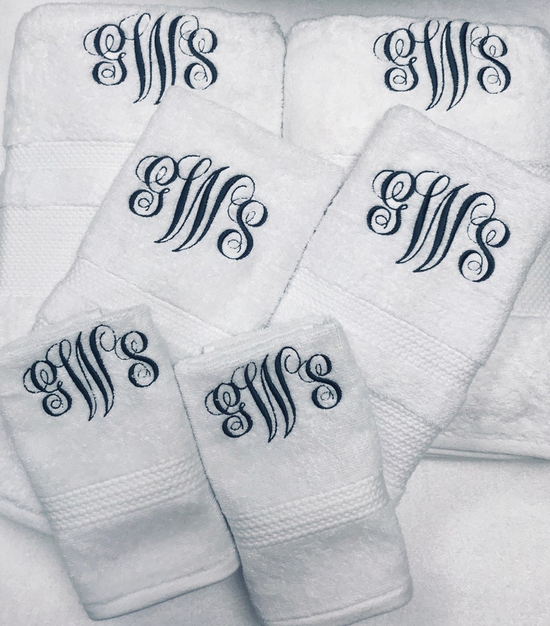 Personalized Hand Towel, Monogrammed Turkish Eco-friendly Custom ...
