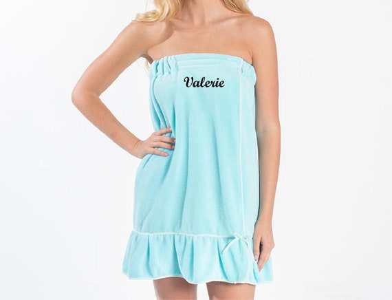 Personalized Luxury Cozy Plush Spa Wrap Sauna Kilt Gift for - Etsy