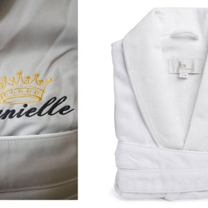 Personalized Luxury SPA Robe for Wedding, Anniversary, Graduation ...