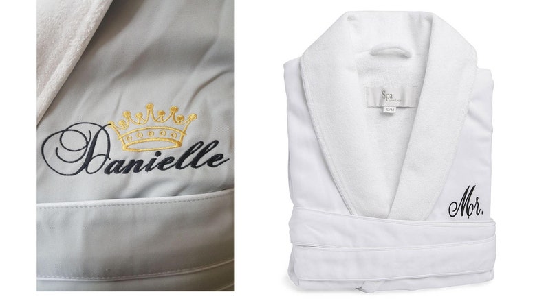 Personalized Luxury SPA Robe for Wedding Anniversary - Etsy