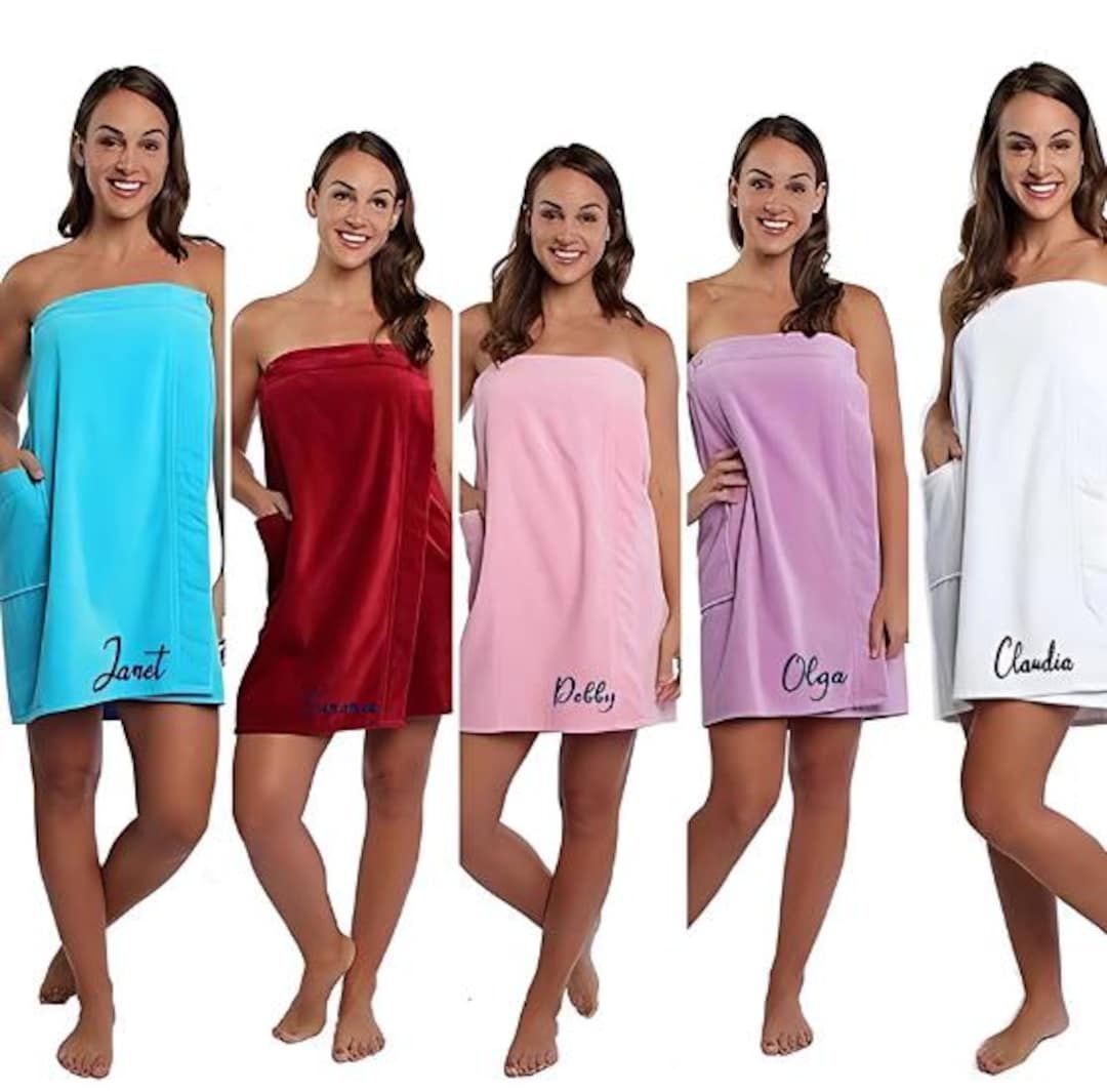 Turkish Personalized Luxury Spa Wrap, Bridesmaid Gift Terry/velour ...