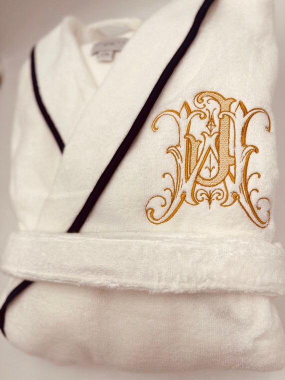 2 Letter Intertwined Fantastic Custom Wedding Embroidery - Etsy