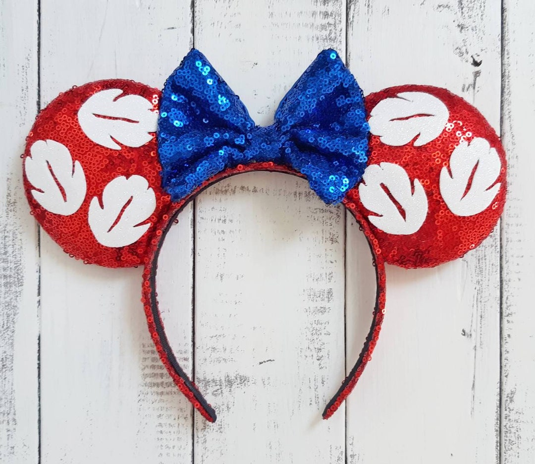 Lilo & Stitch Inspired Ears Choose Your Bow Color From Green or Blue - Etsy