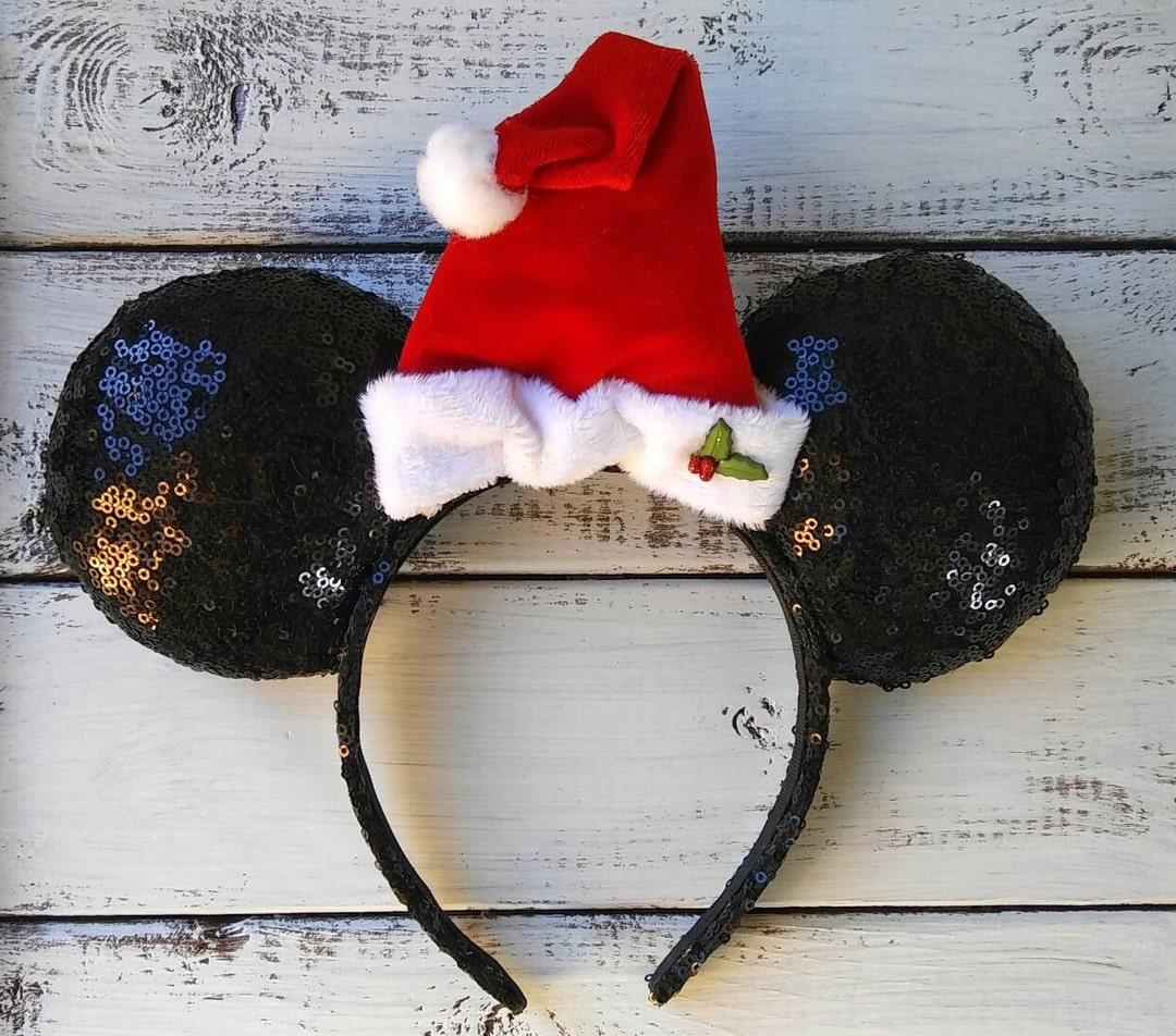 Mickey's Santa Hat Inspired Ears - Etsy