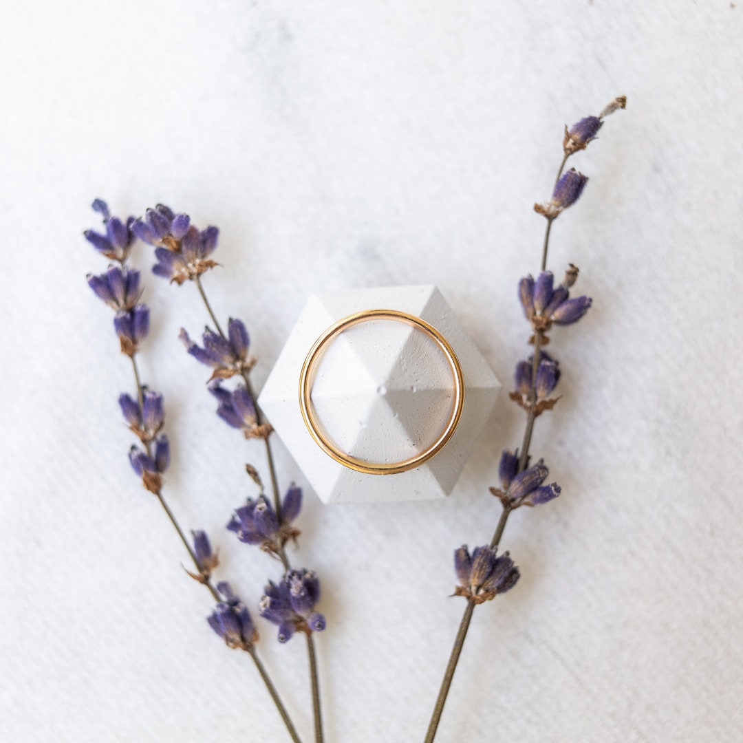 Handmade Stacking Ring: Polished Gold Filled, Sterling Silver or 14k ...