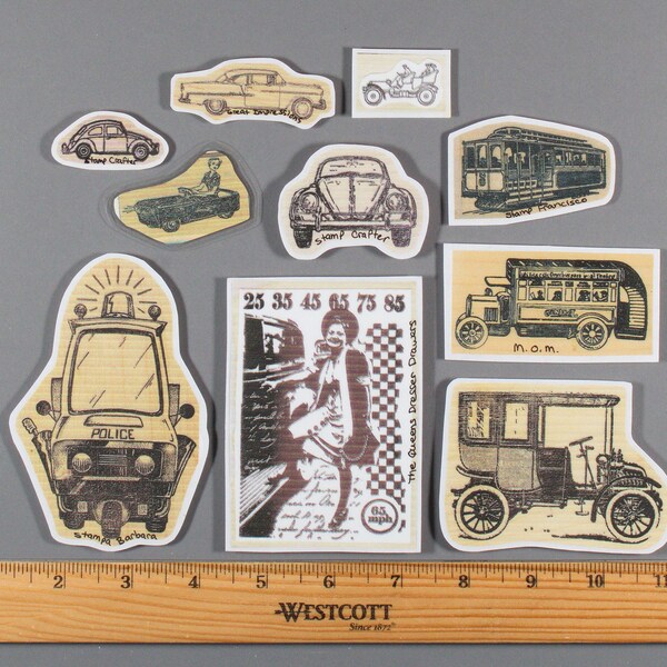Antique Car Rubber Stamps - Etsy