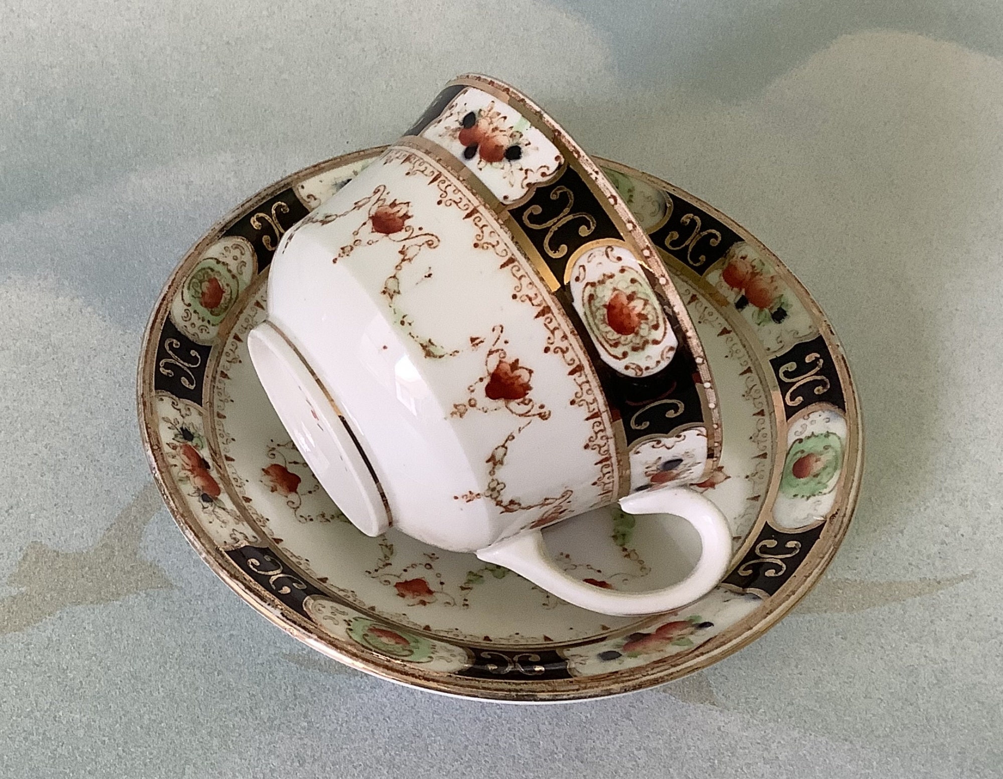 Melba China Imari Style Teacup Duo Vintage Cup & Saucer Set - Etsy