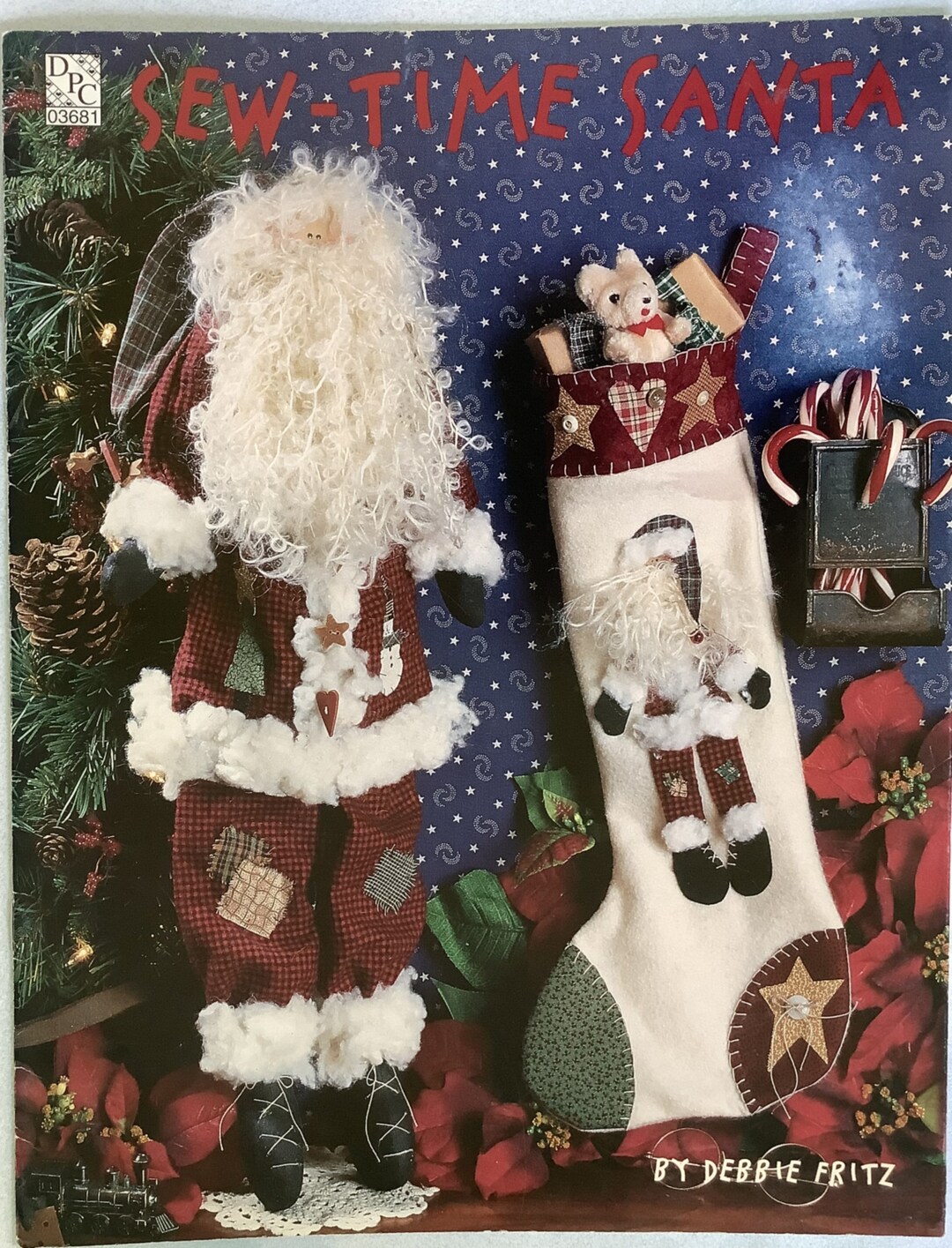 Sew Time Santa, Design by Debbie Fritz, Country / Homespun Style Santa ...
