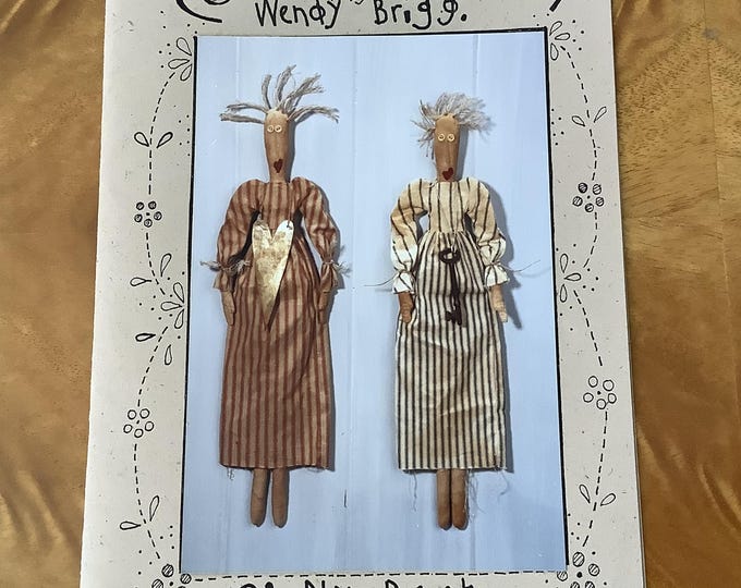 Country Friends Simply Primitive Cloth Doll Pattern, Wendy Brigg ...