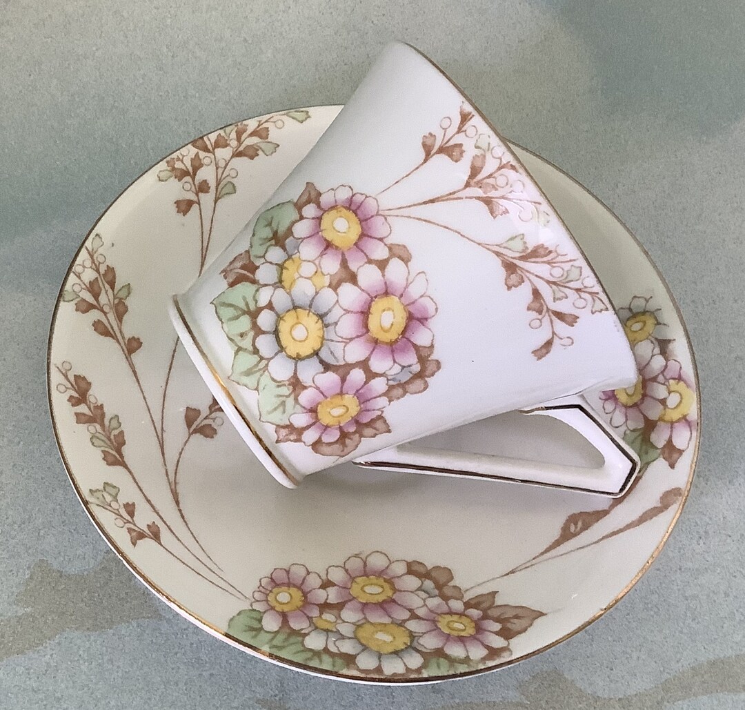 Bell China Teacup Duo Set, Vintage Bell China, Pattern 4622, Floral ...