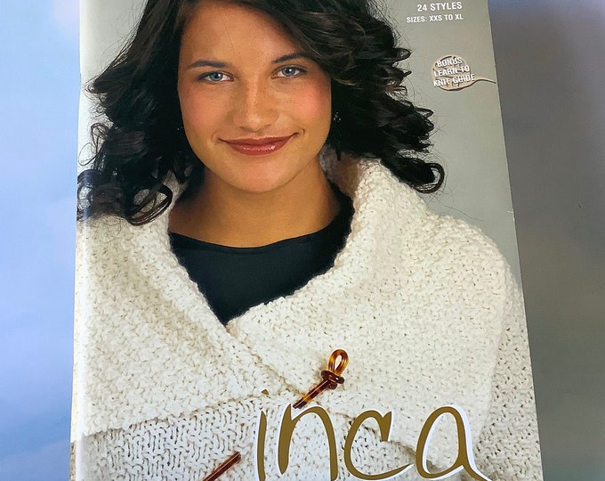 Patons Inca Pattern Book 1231, Inca 14 Ply Yarn, 24 Patterns, Ladies ...