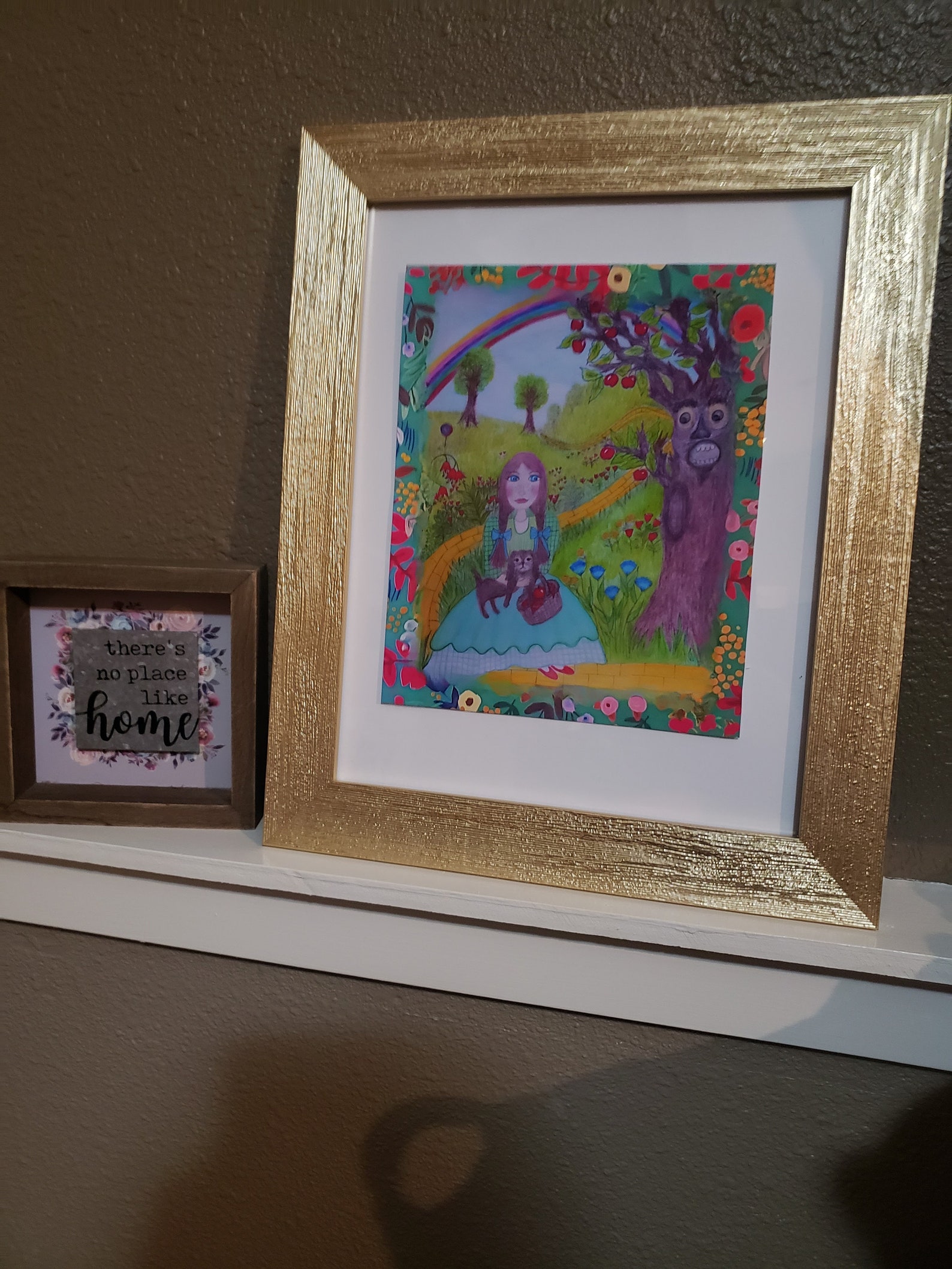 Dorothy Picture,wizard of Oz Style Print,kids Over the Rainbow Bright ...