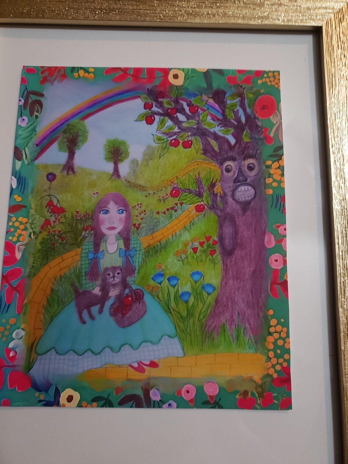 Dorothy Picture,wizard of Oz Style Print,kids Over the Rainbow Bright ...