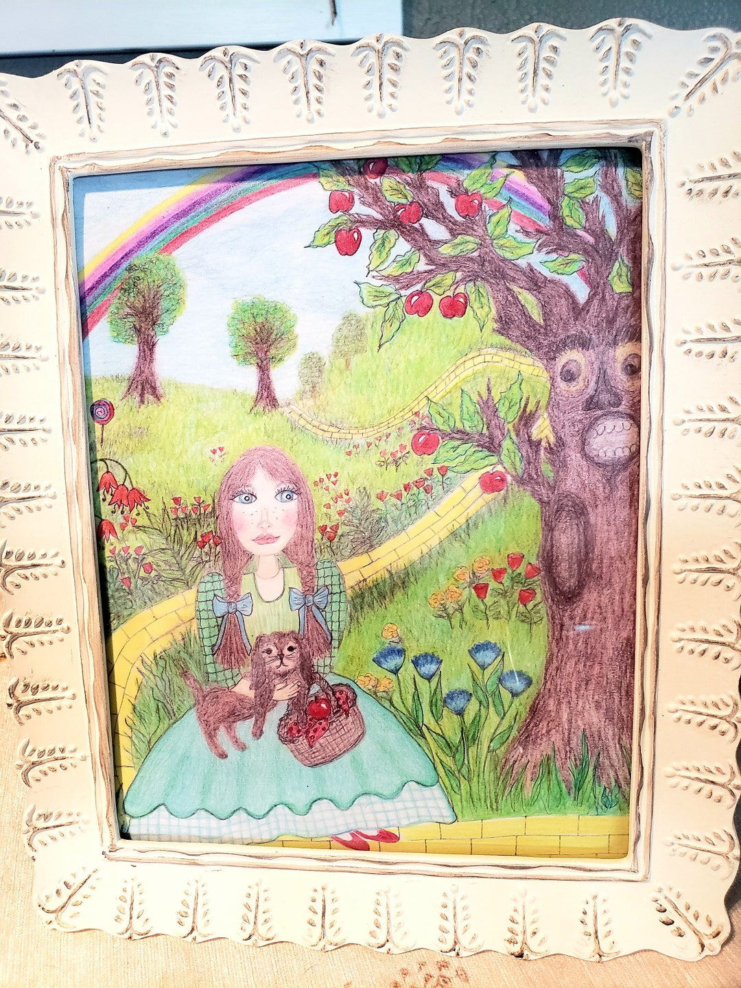 Dorothy Picture,wizard of Oz Style Print, Kids Over the Rainbow Picture ...