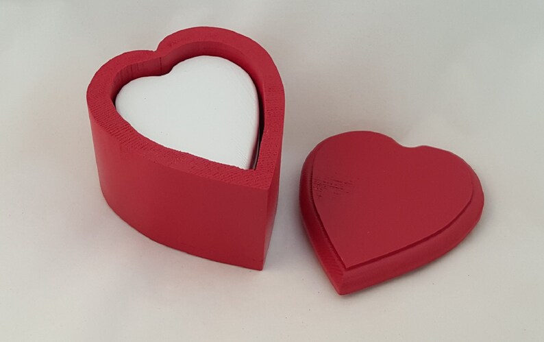 Two Stacked Handmade Cedar Heart Trinket Boxes fit Inside Each Other - Etsy