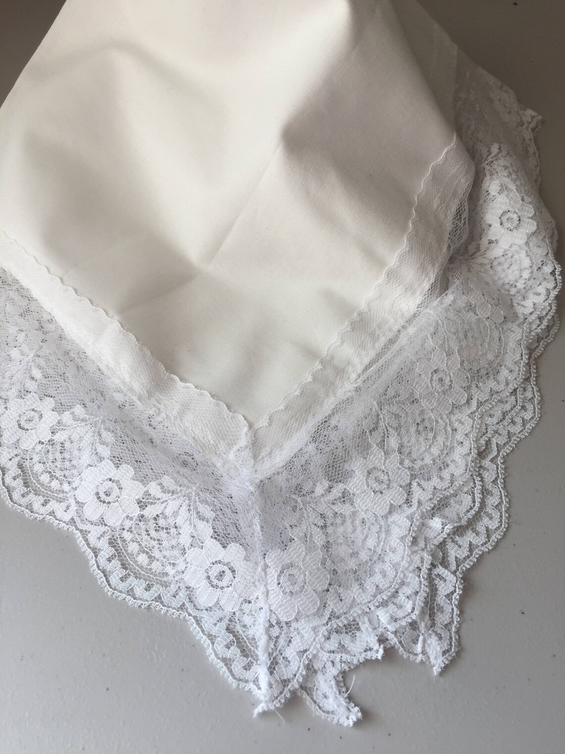 Handkerchief With Lace - Etsy