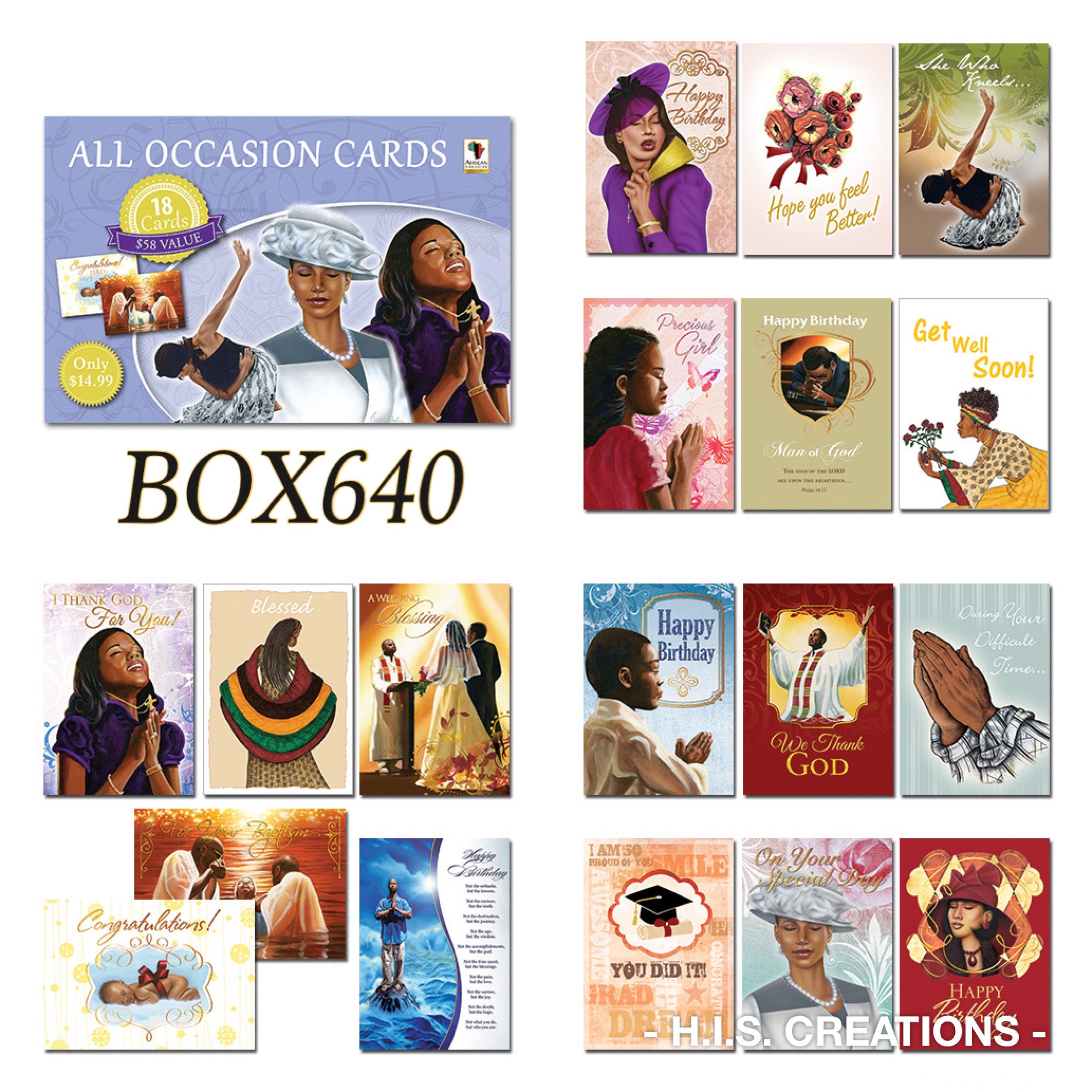 All Occasion Assorted Card Box - Etsy