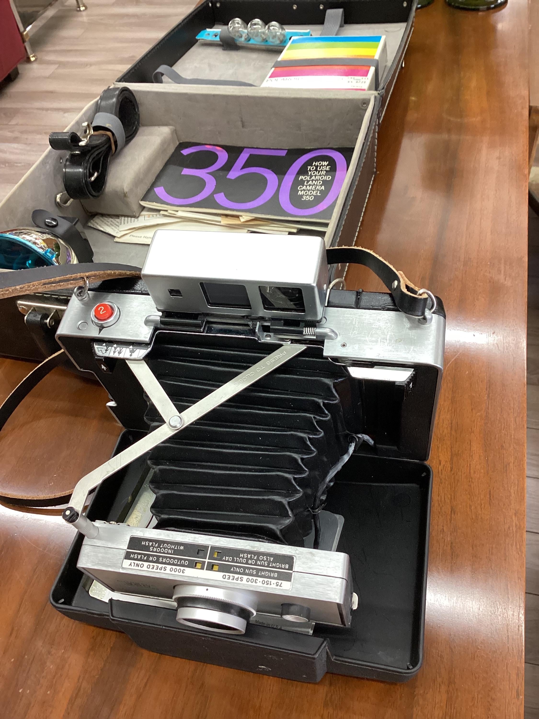 Polaroid 350 Camera With Accessories - Etsy