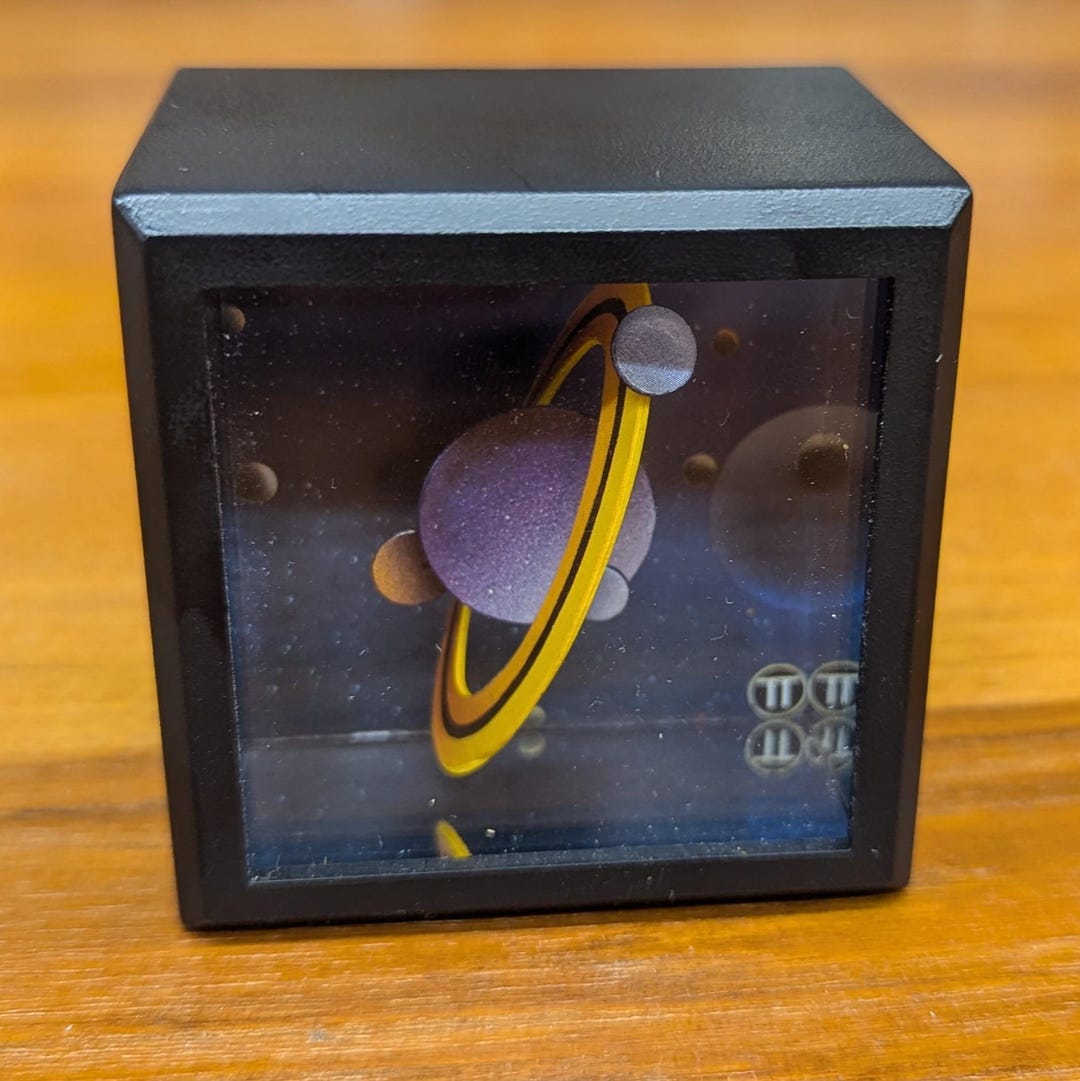 Vintage 1980s Saturn Clock - Etsy