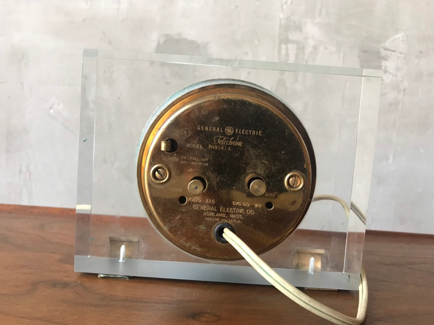 Mid Century Telechron Lucite Alarm Clock - Etsy