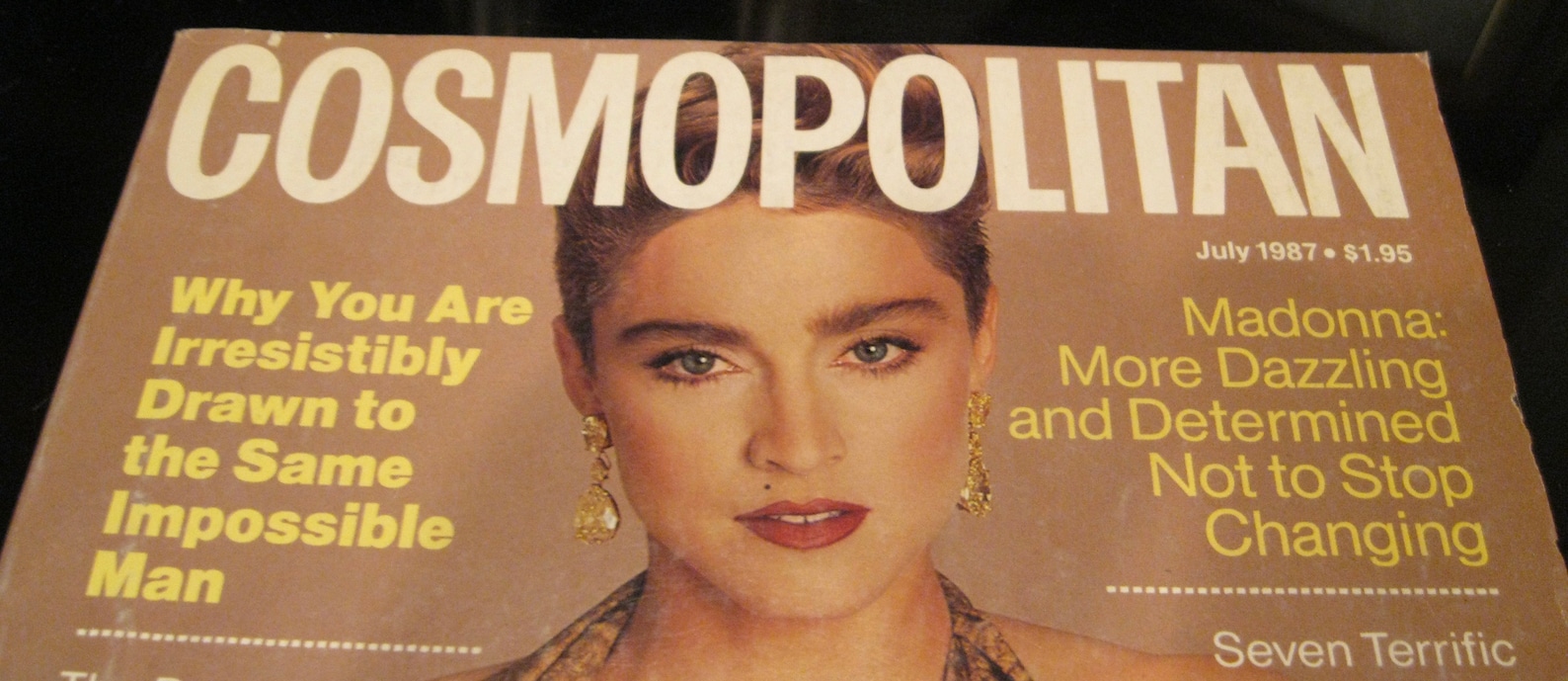 Vintage July 1987 Cosmopolitan Magazine Madonna Cover Model by - Etsy