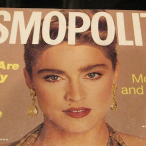 Vintage July 1987 Cosmopolitan Magazine Madonna Cover Model by | Etsy