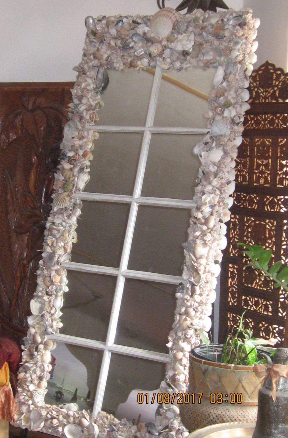 One of a Kind, Sea Shell Mirror of a Life Well Lived ! - Etsy