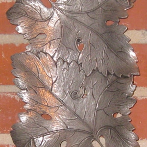 Artale Pewter Whimsical Leaf Pattern Platter - Etsy