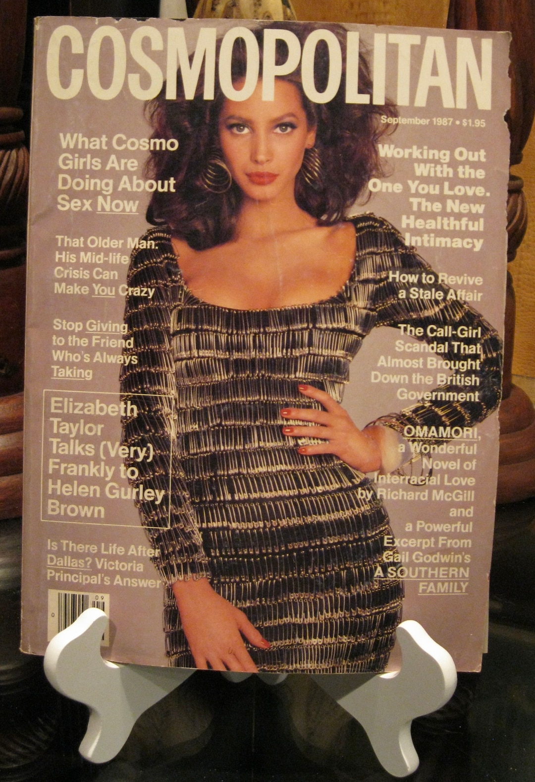 Vintage September 1987 Cosmopolitan Magazine Christy Turlington Cover ...