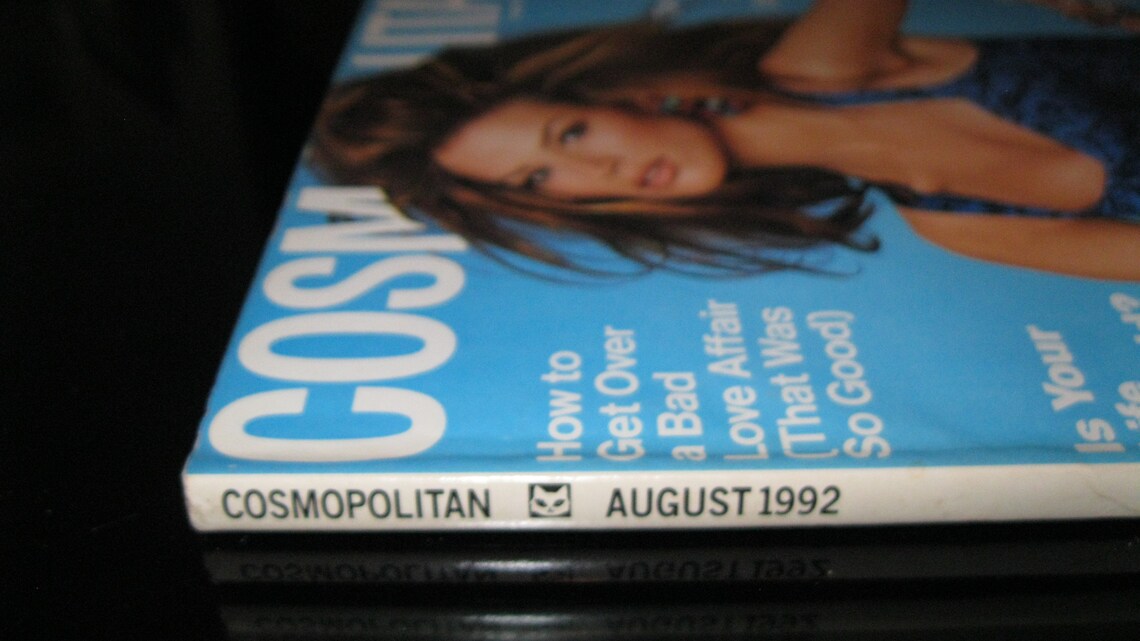 Vintage August 1992 Cosmopolitan Magazine, Meghan Douglas Cover Model ...
