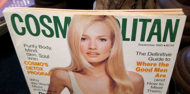 Modelo de portada de Karen Mulder de la revista Cosmopolitan de septiembre de 1995 - Etsy México