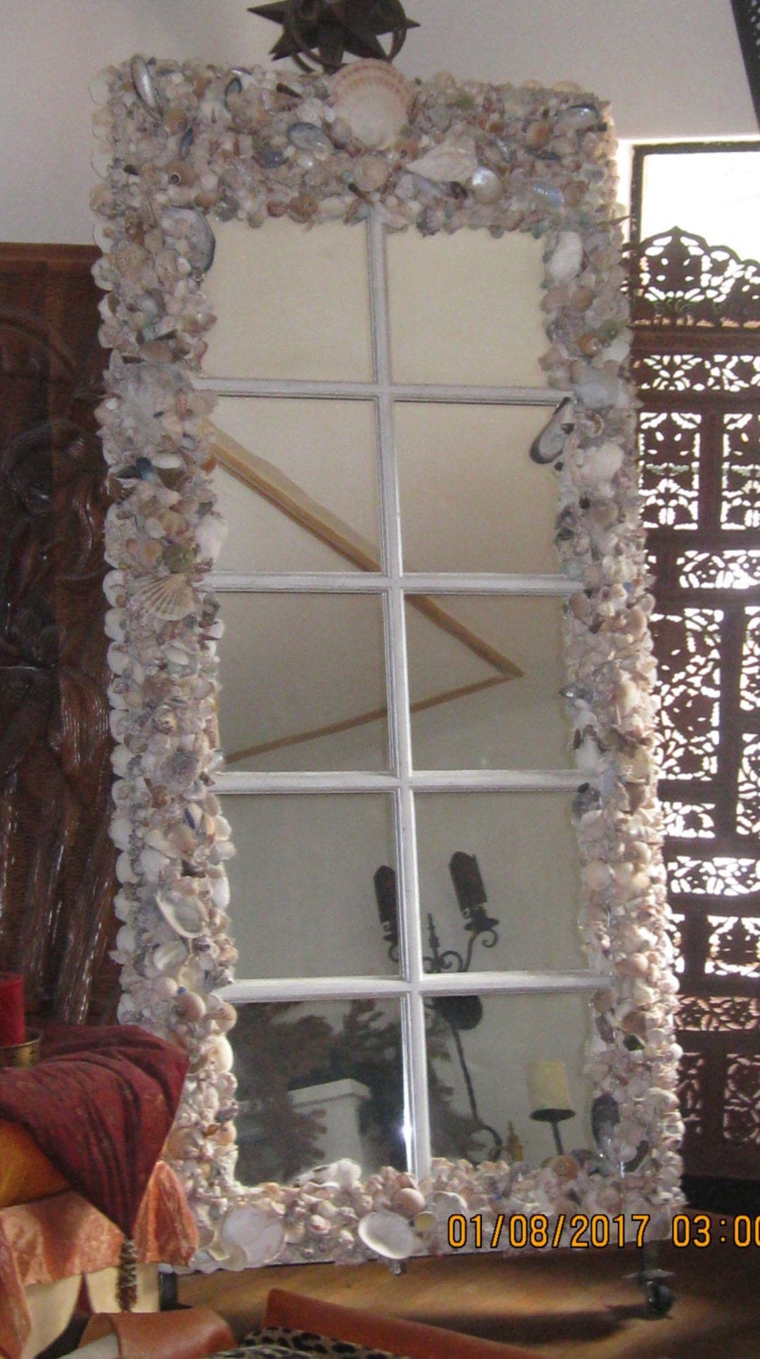 One of a Kind, Sea Shell Mirror of a Life Well Lived ! - Etsy