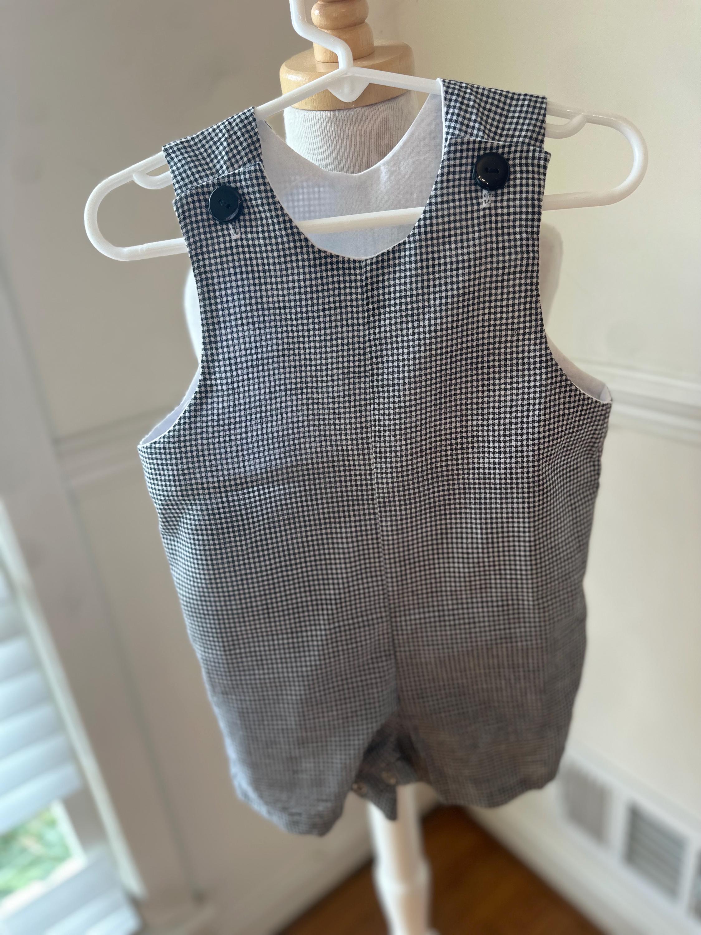 Boys Gingham Blank Jon Jon - Etsy