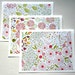 WATERCOLOR FLOWERS Print Note Card Set of Six - Etsy