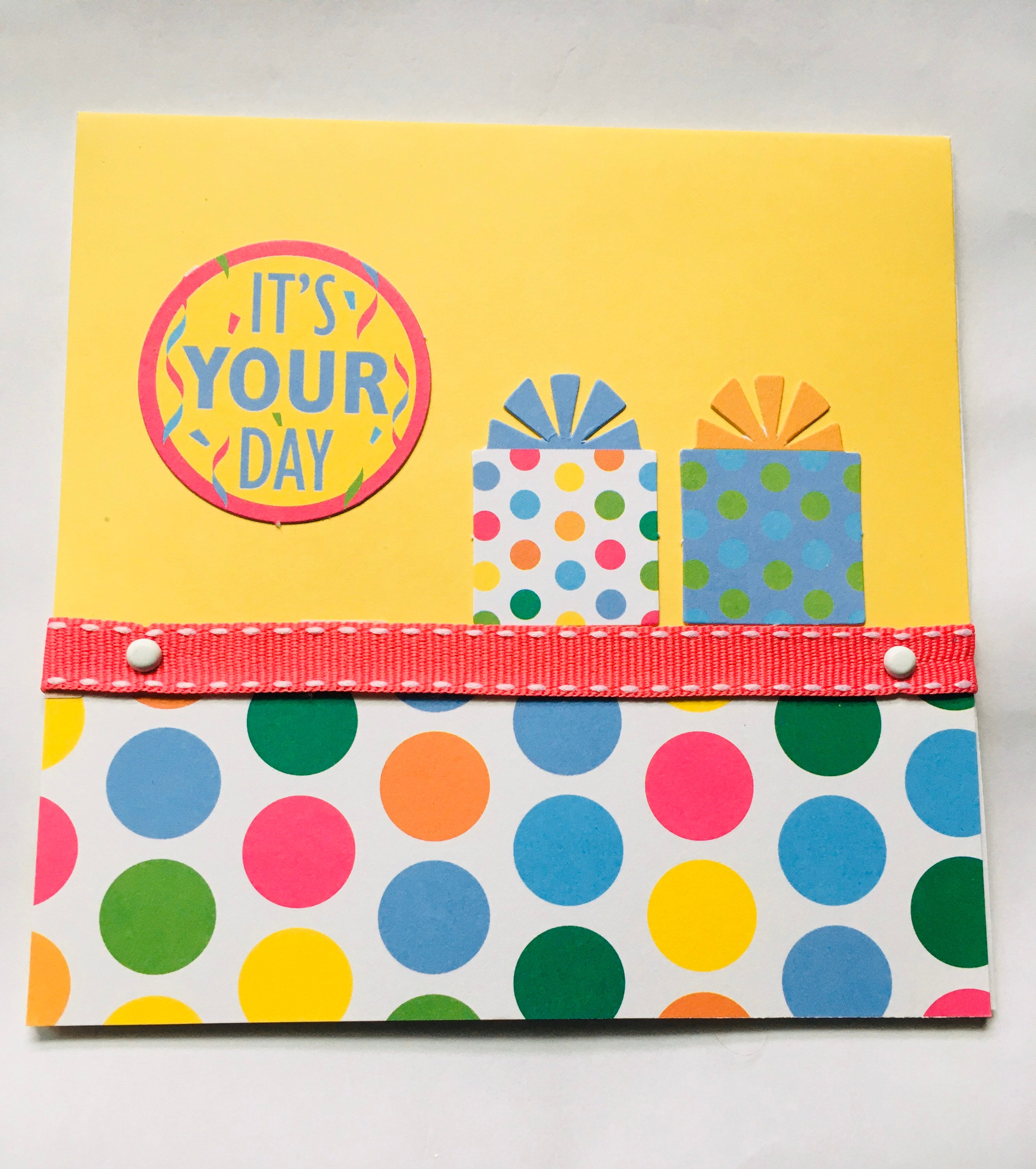Bold and Bright Birthday Cards Set of Three - Etsy