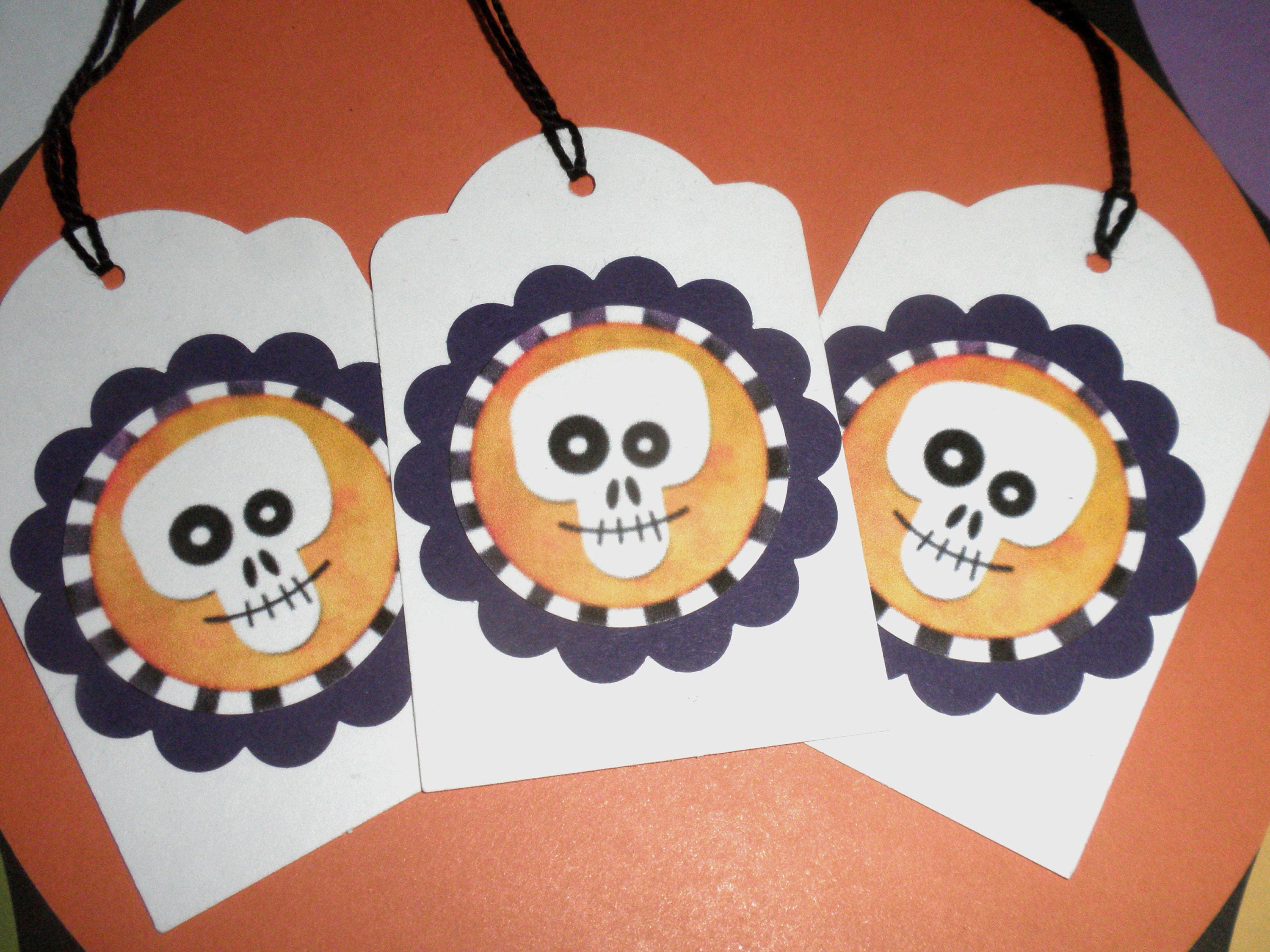 Skull Halloween Gift Tags Set of 12 - Etsy
