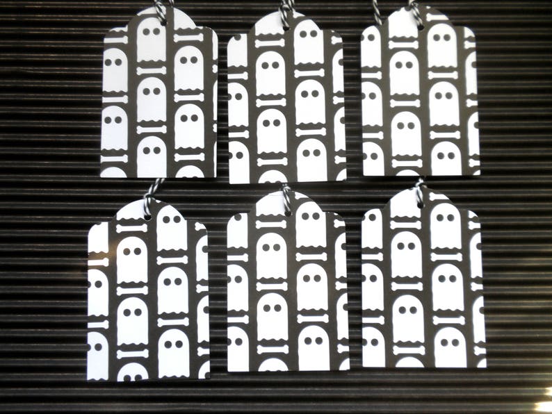 HALLOWEEN GHOST Gift Tags Set of 12 - Etsy