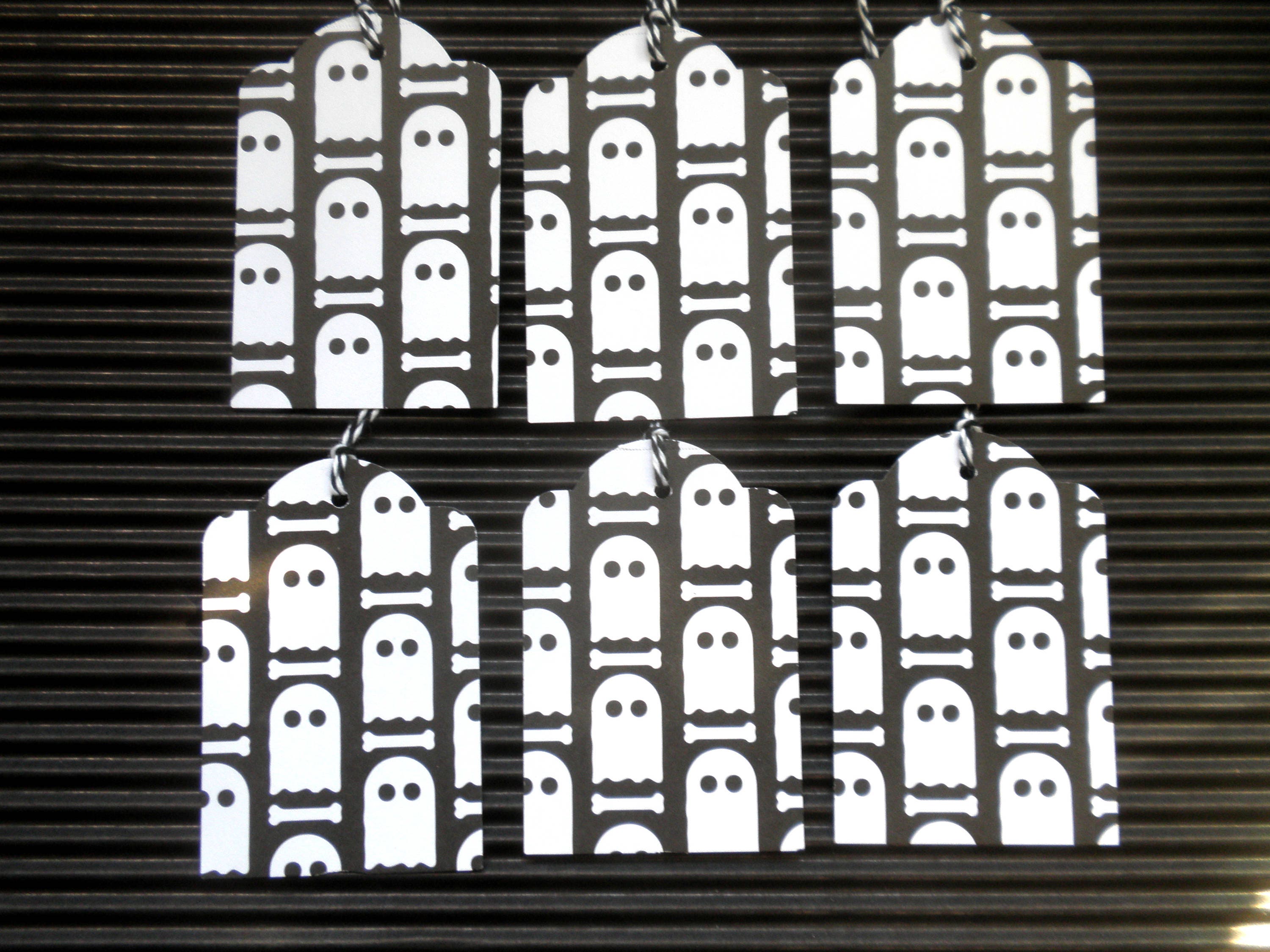HALLOWEEN GHOST Gift Tags Set of 12 - Etsy
